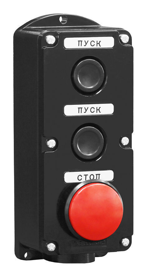 Купить Пост кнопочный ПКЕ 222-3 У2 красный гриб IP54